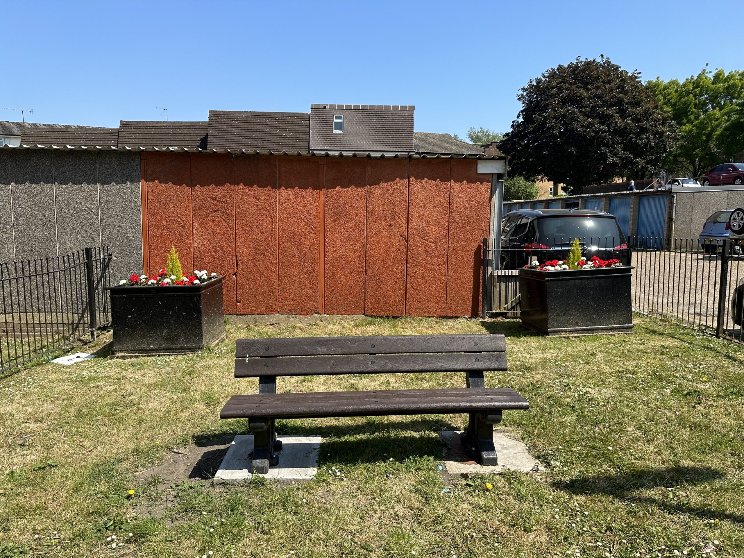 The community comes together to create welcoming communal garden